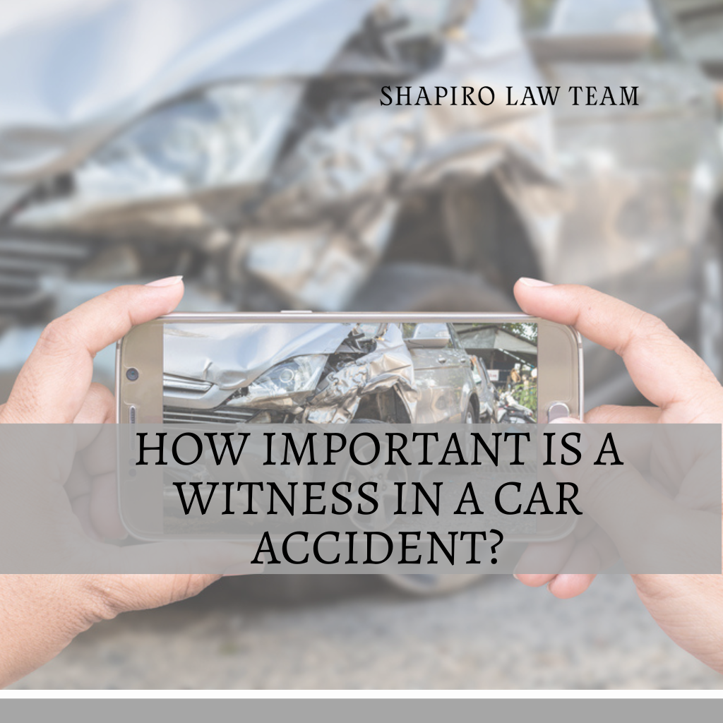 How important is a witness in a car accident?
